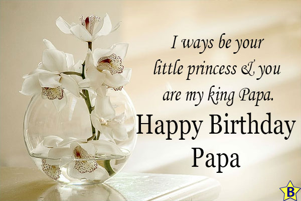 Happy Birthday Wishes Papa From Daughter Birthday Star