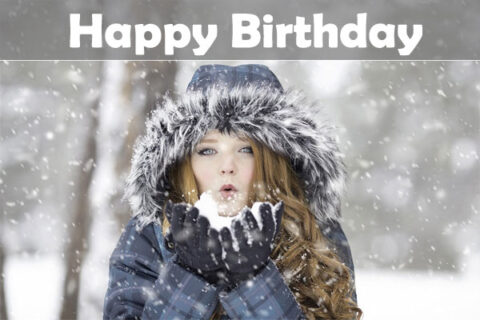 Beautiful Happy Birthday Winter Images and Pics