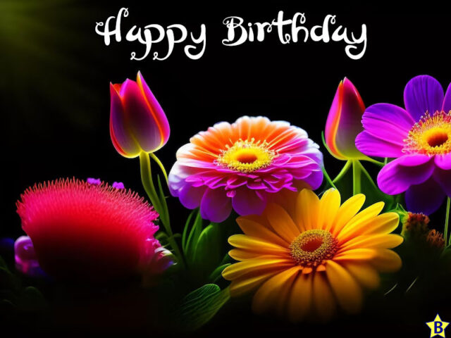 Happy Birthday Spring Flowers Images