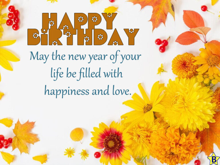 Happy Birthday Fall Flowers Images