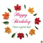 Happy Birthday Fall Flowers Images