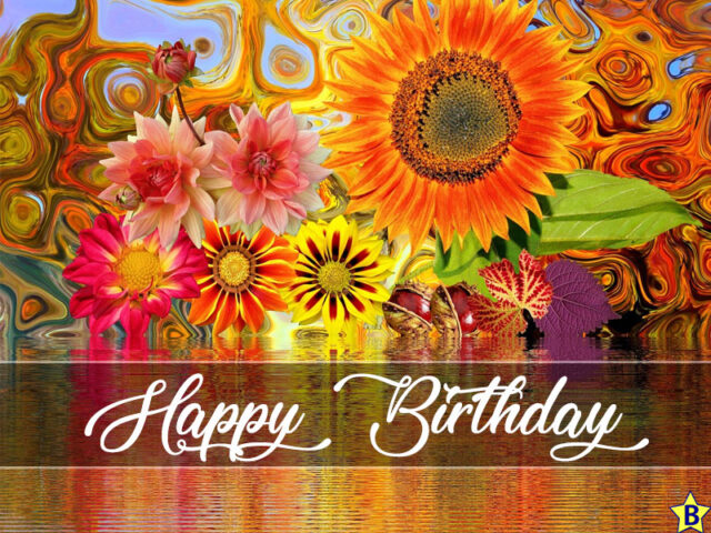 happy birthday fall sunflowers images | Birthday Star