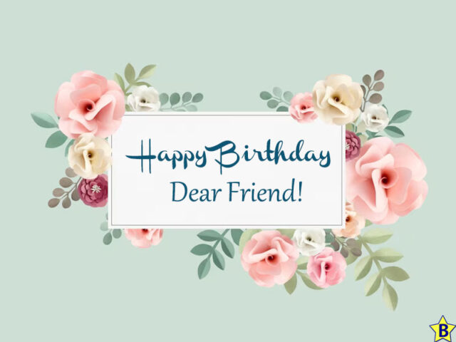 35+ Happy Birthday Friend Flowers Images and Pictures Free